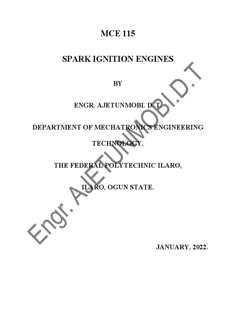 Mce 115 | PDF | Ignition System | Throttle