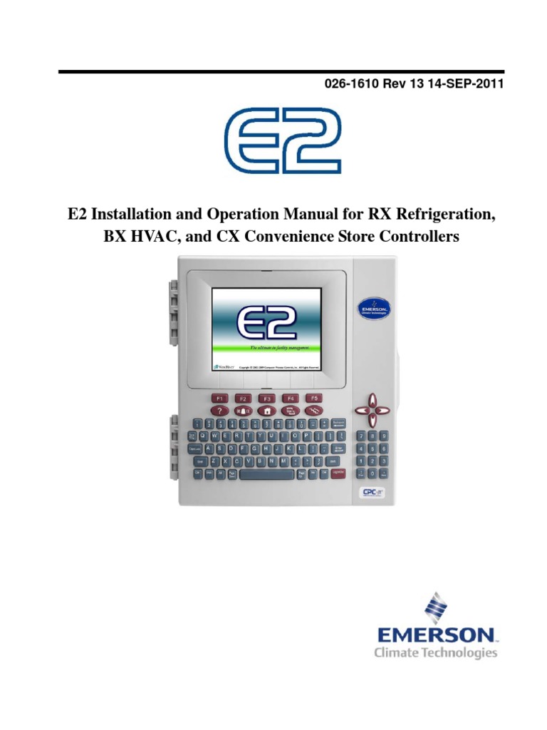 Manual Emerson E2 | PDF | Input/Output | Switch
