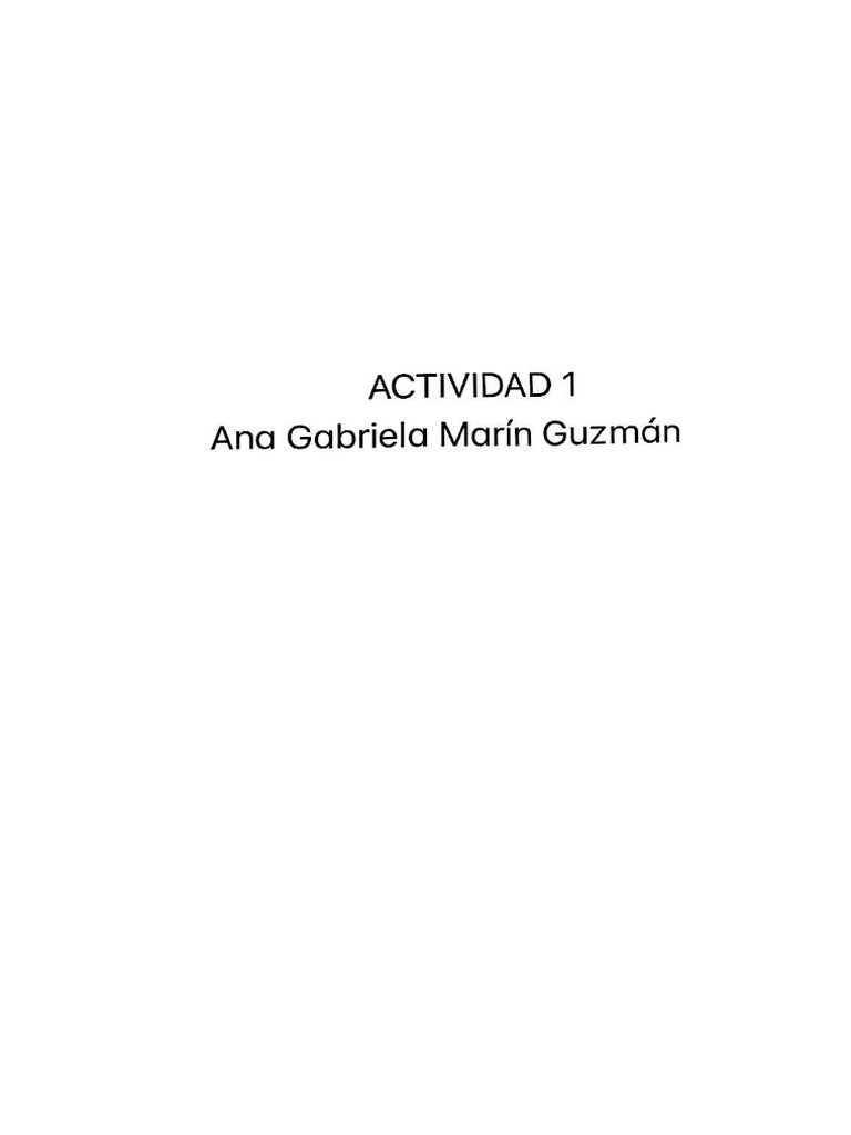 ANA G.mariN Actividad 1 de Inglés 3 Cort | PDF