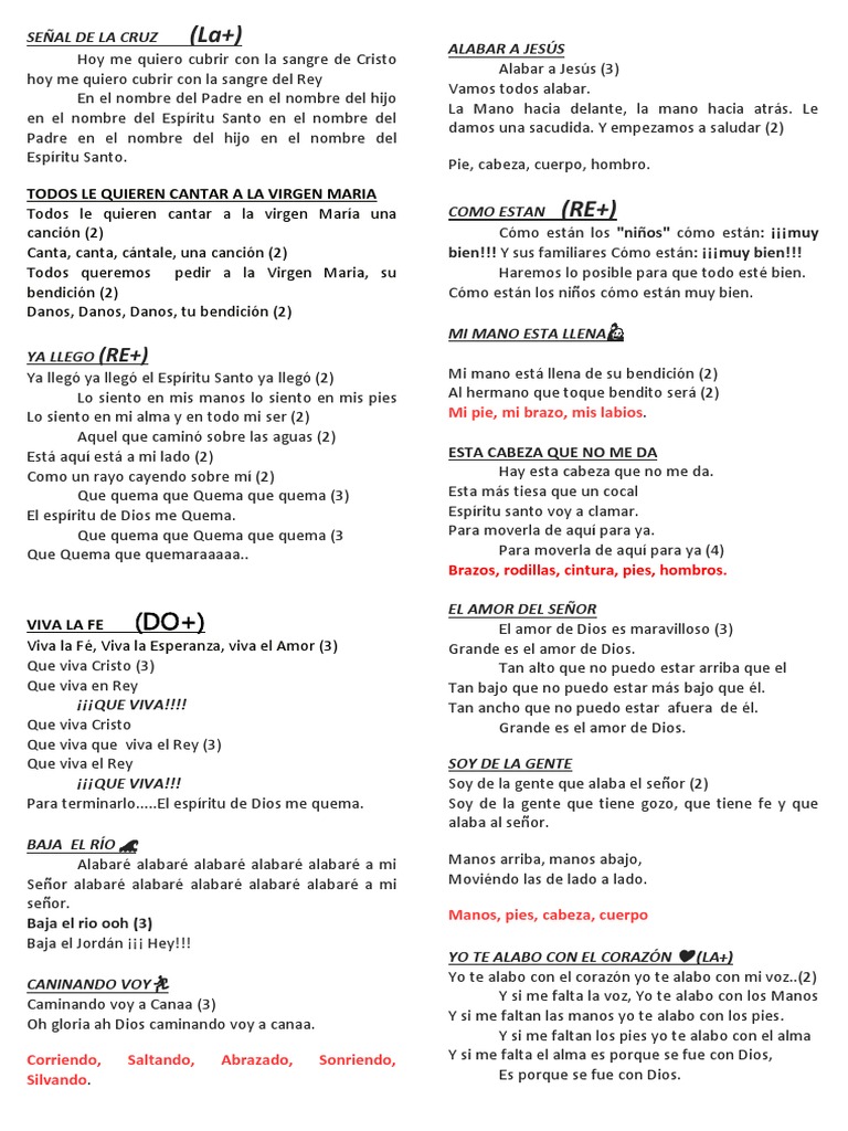 Cantos de Animacion 221022 221602 | PDF | María, madre de Jesús | Cristo (título)