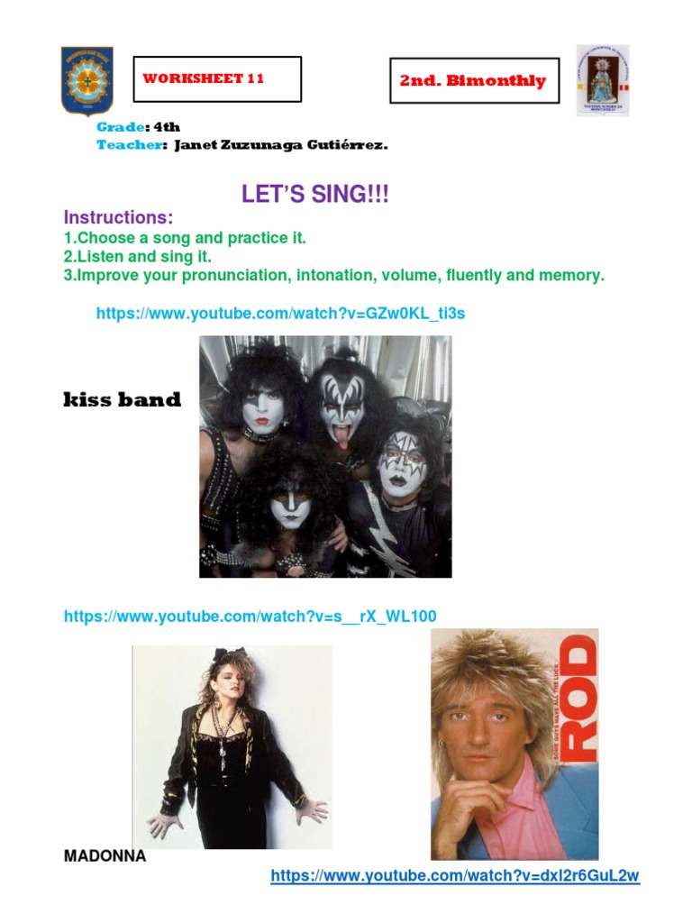 LET 'S SING!!!: Kiss Band | PDF