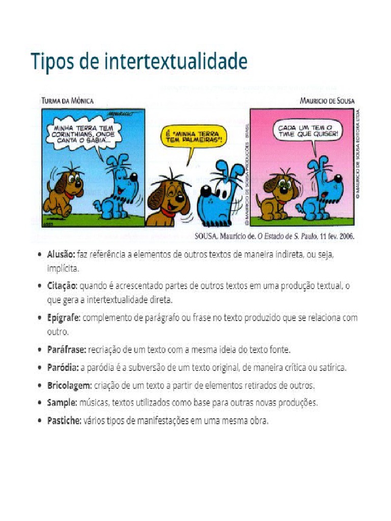 Tipo de Intertextualidade | PDF