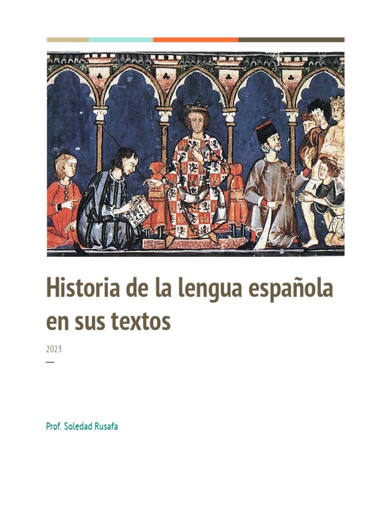 Historia de La Lengua Española en Sus Textos - Documento 1-1 de Este ...