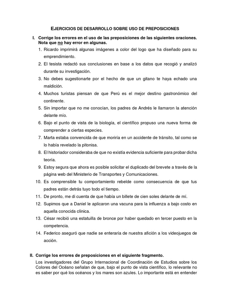 SEM10 (2) .2023. Mat - Las Preposiciones (2022.1) | PDF