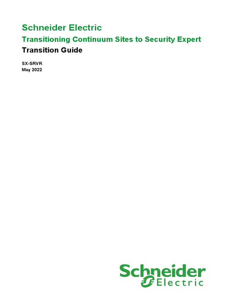 Transition Guide Security Expert - Continuum Database - Transition ...