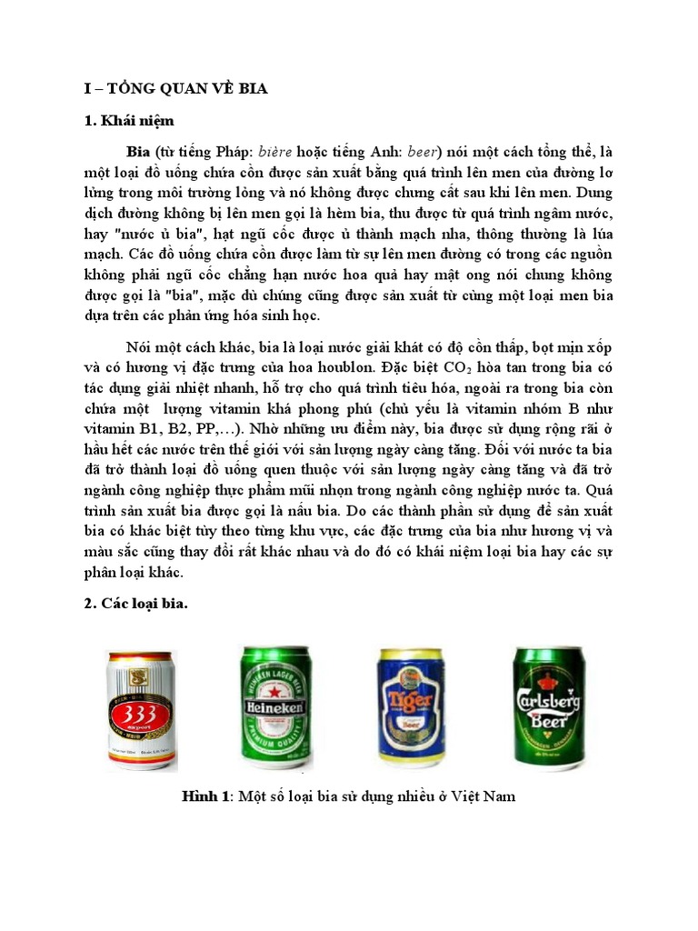 Quy Trình Công Nghệ Sản Xuất Bia Nada | PDF