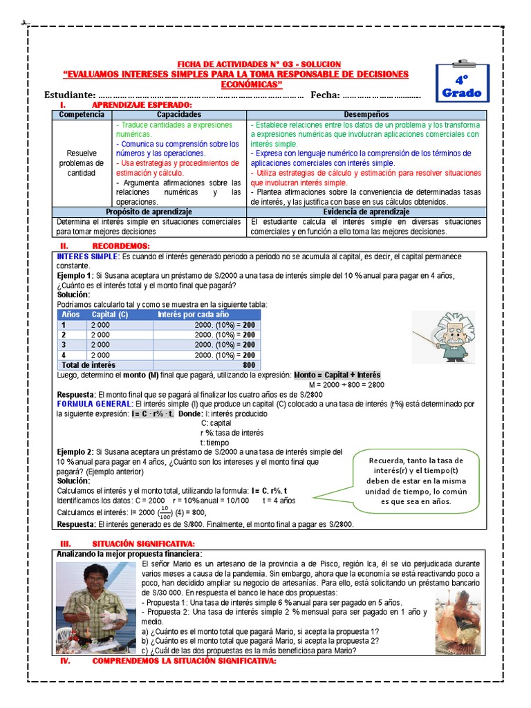 Interes Simple | PDF
