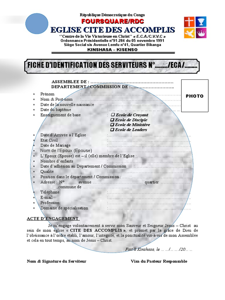 Eglise Cite Des Accomplis Fiche | PDF