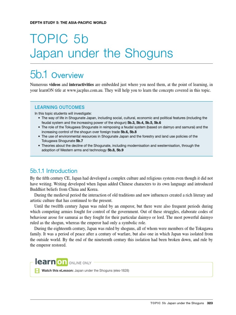 C 05 B Japan Under The Shoguns | PDF