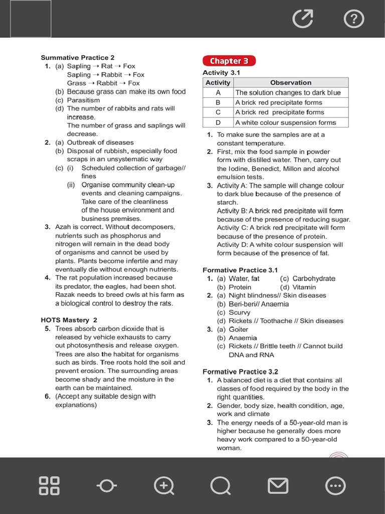 Full Answers Textbook Science Form 2 | PDF