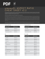 Aspect Ratio Cheat Sheet | PDF | Display Resolution | Multimedia