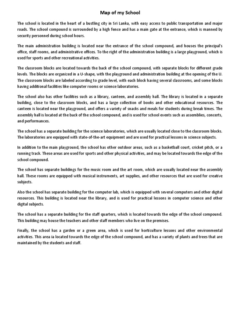 Scool Map | PDF | Libraries | Classroom