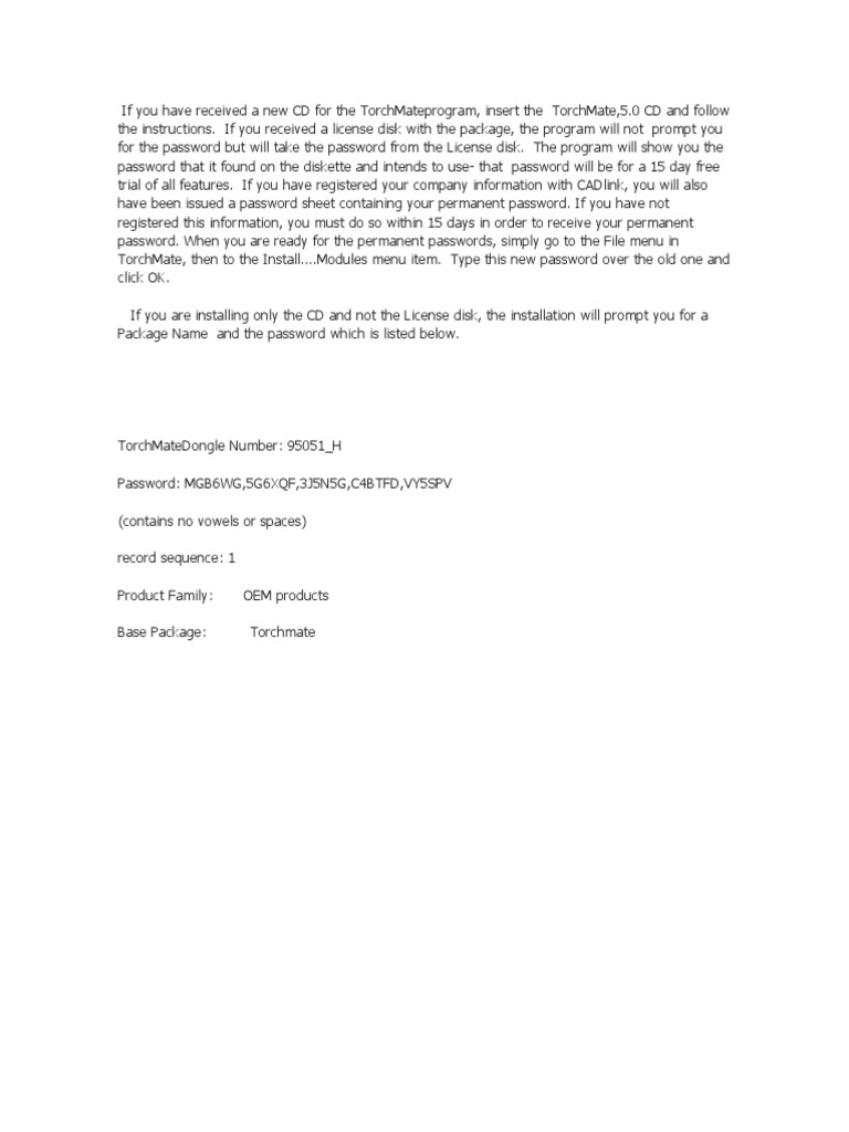 Instalacion de Torchmate CAD | PDF