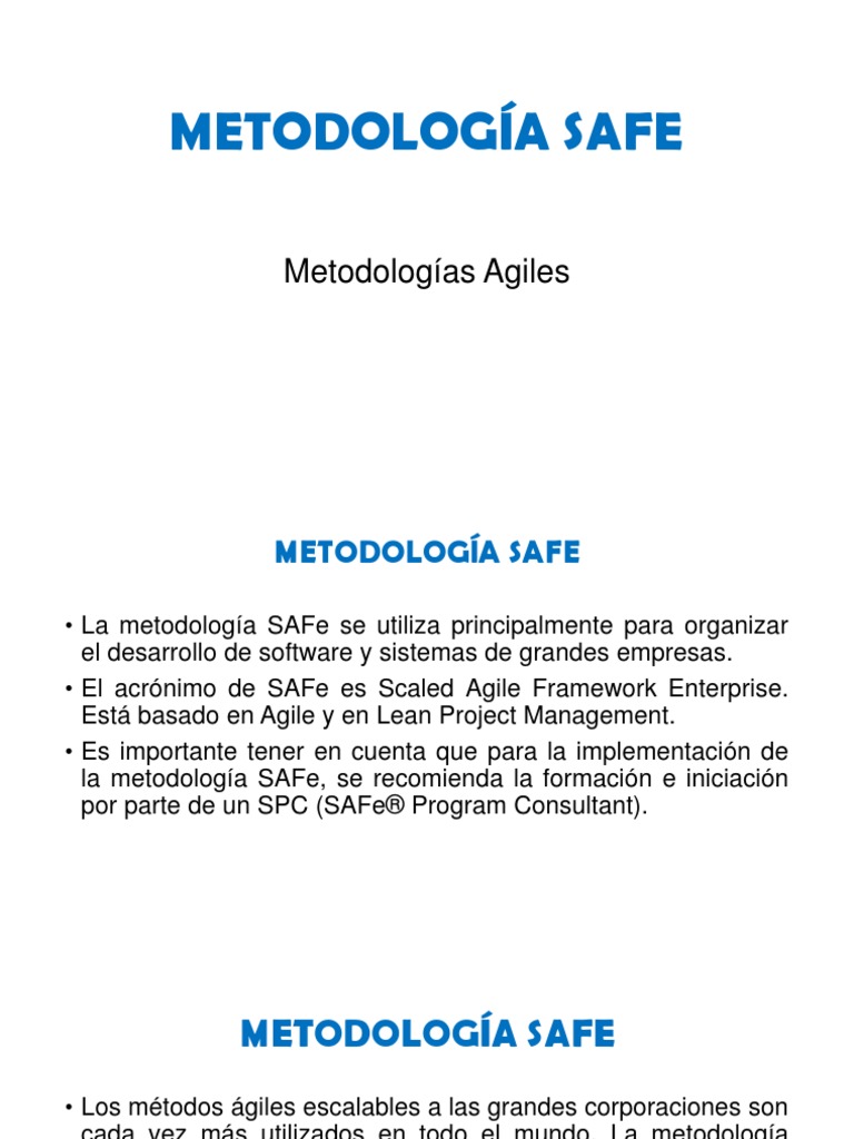 Metodología Safe | PDF