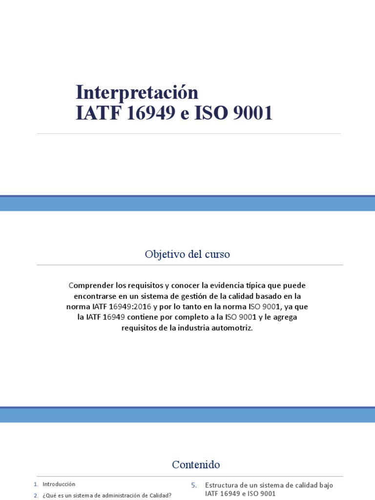 Interpretación de IATF 16949 e ISO 9001 | PDF | Negocios