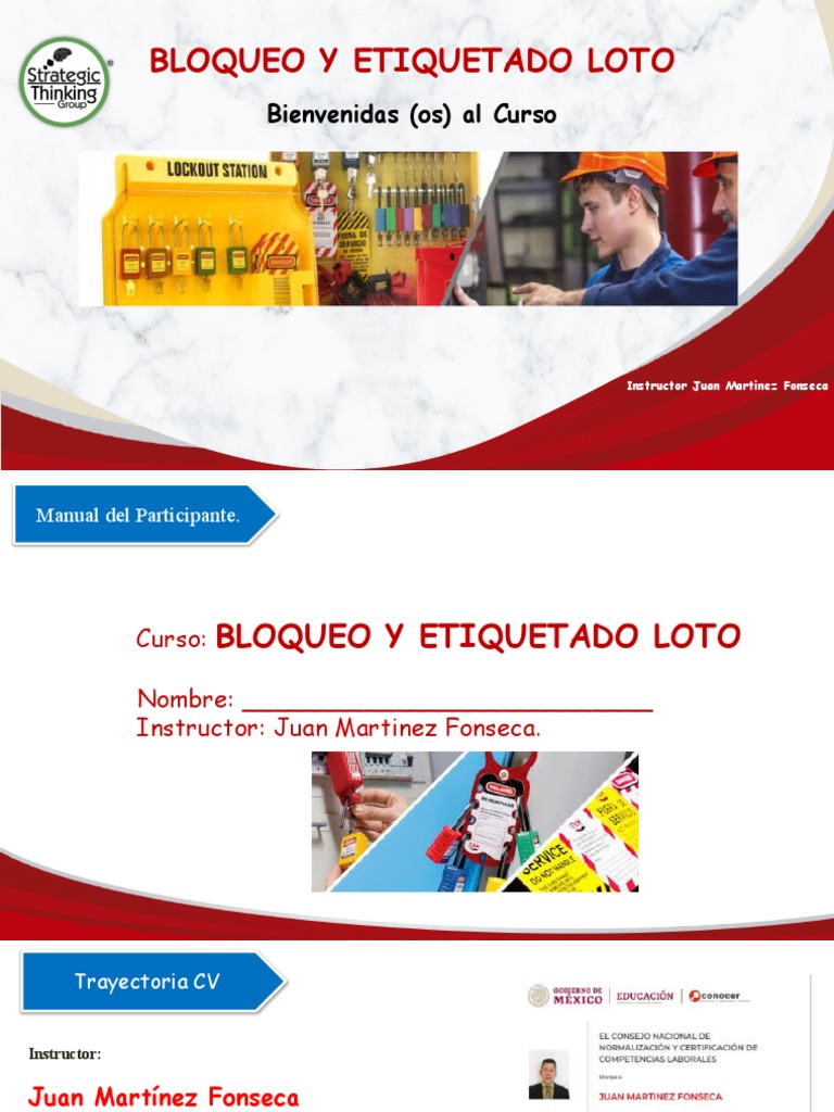Bloqueo, Candadeo y Etiquetado Loto NOM-017-STPS-2008 | PDF