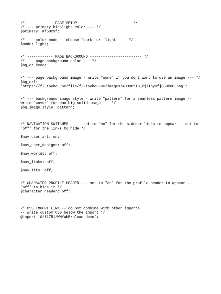 Demo Clean CSS | PDF