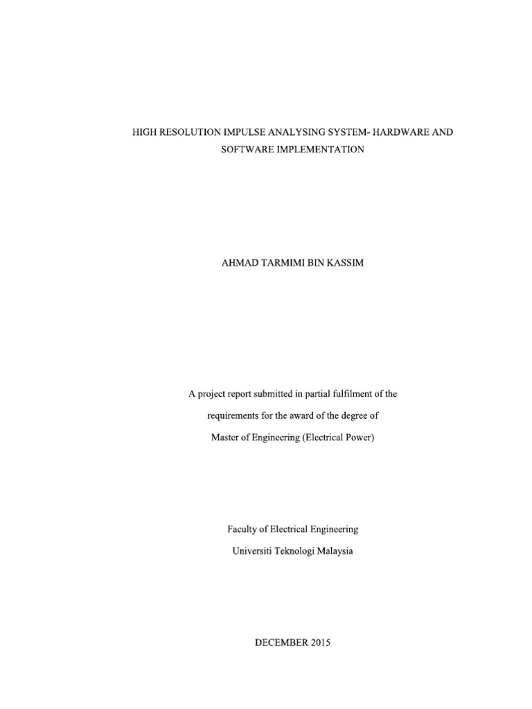 Report Software Development UTM 5244B Manual | PDF