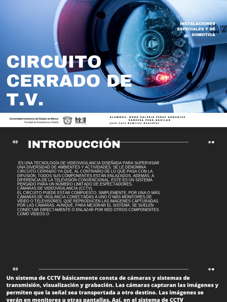 Equipo 1 C.C.T.V. Domotica | PDF | Circuito cerrado de televisión | Informática