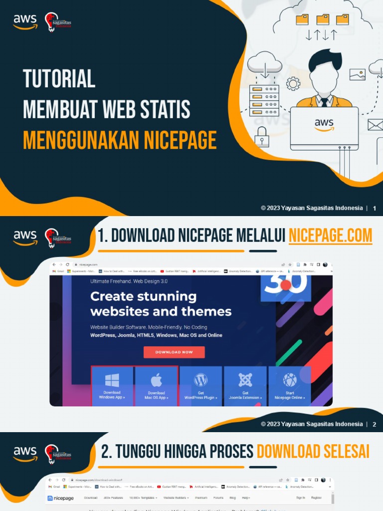 (Shareable) Materi Tutorial Membuat Web Statis Menggunakan Nicepage | PDF (Shareable) Materi Tutorial Membuat Web Statis Menggunakan Nicepage | PDF
