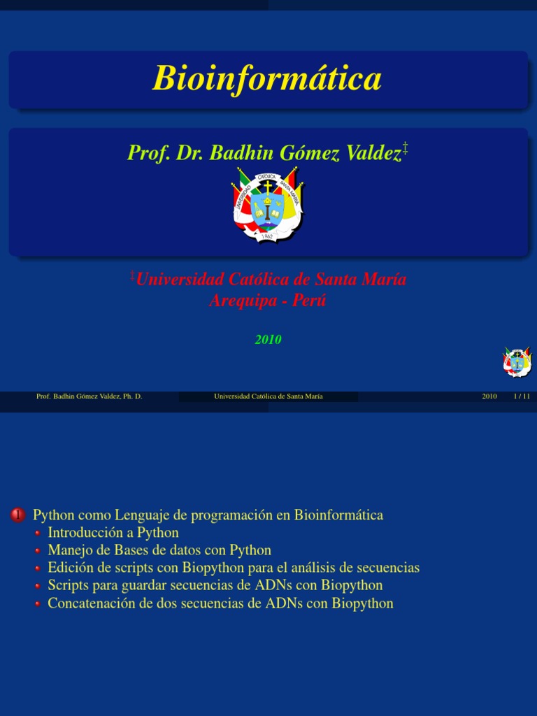 Bioinformatica | PDF