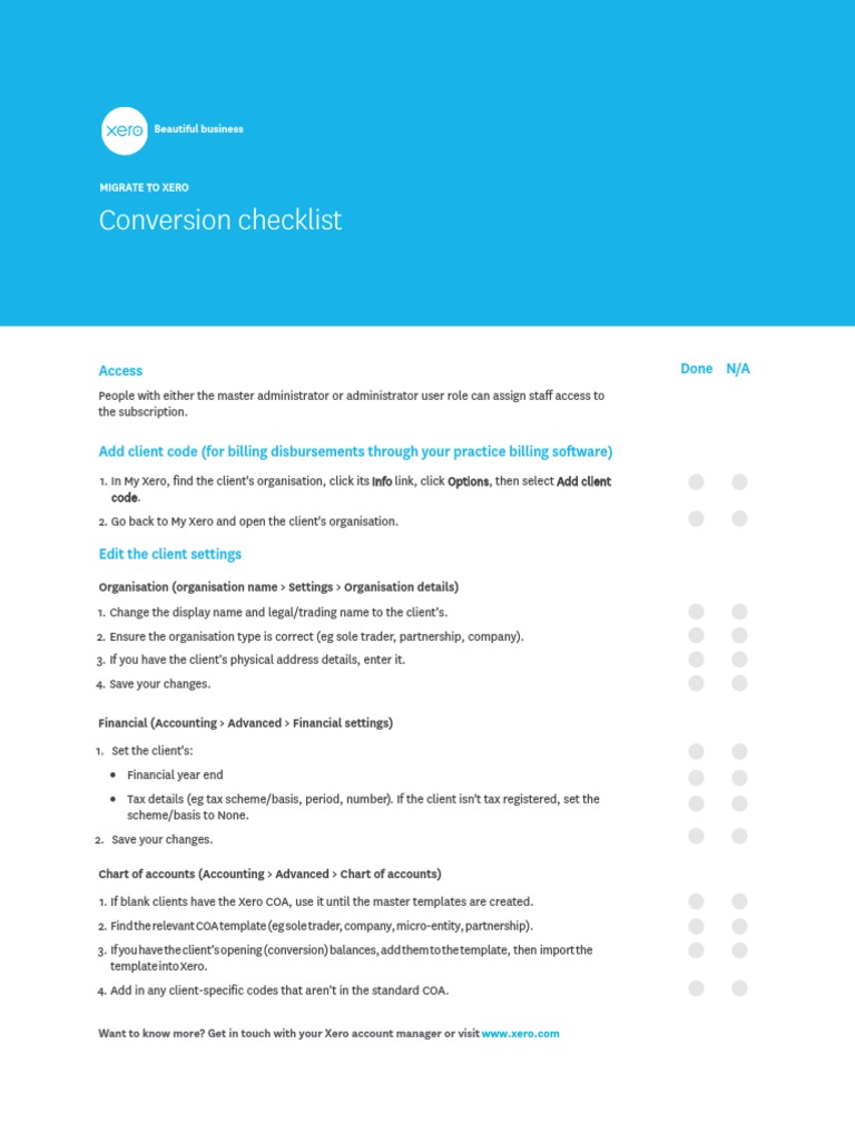 MX3-02 Conversion Checklist | PDF