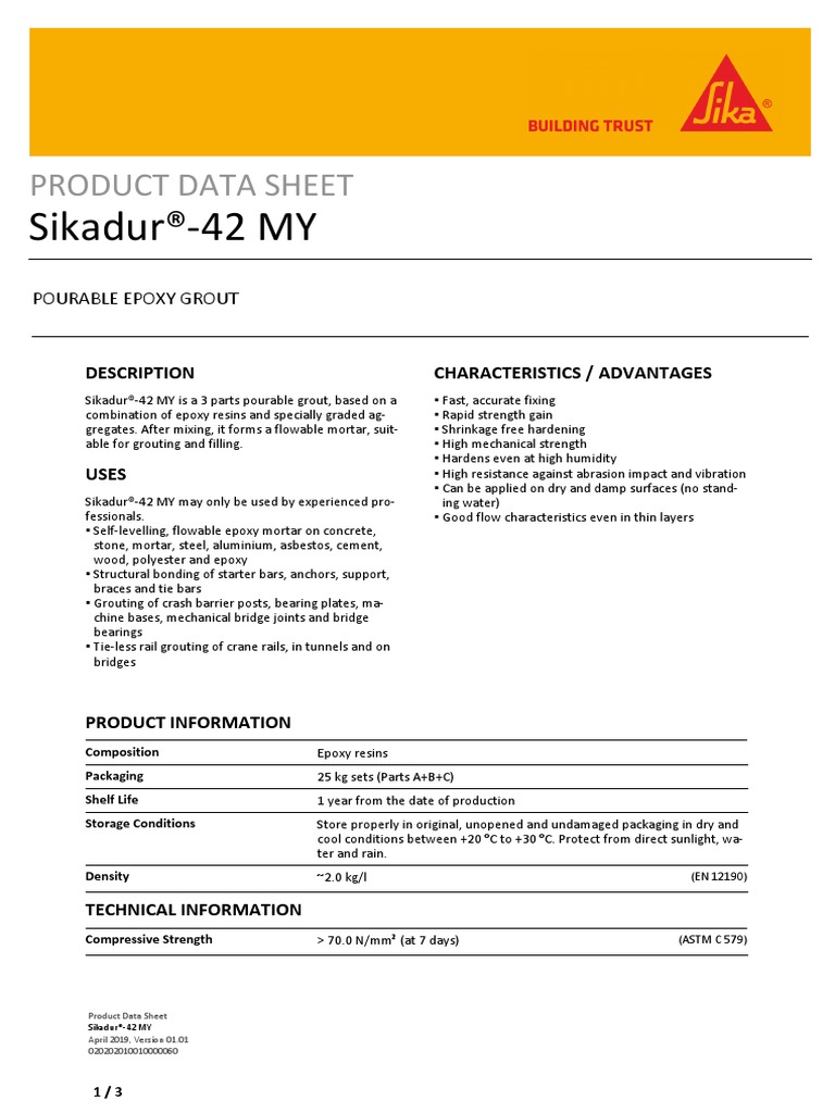 Sikadur - 42 My | PDF