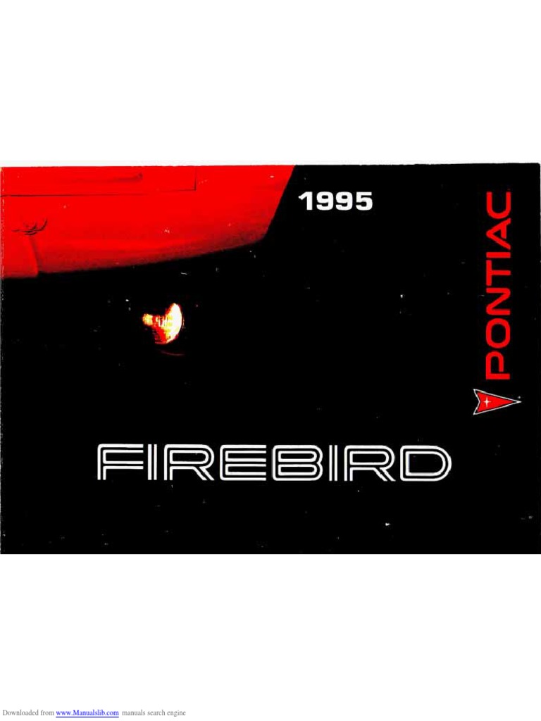 Pontiac Firebird 1995 Owner's Manual | PDF | Airbag | Seat Belt