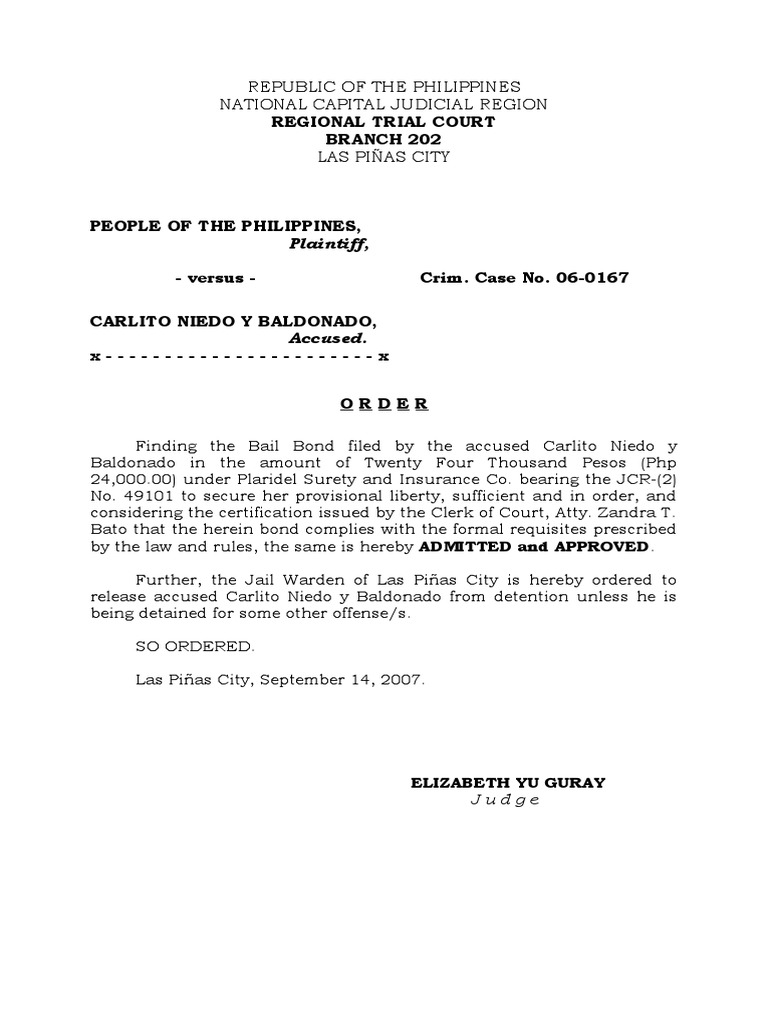 Bail Bond (Surety Bond) | PDF | Bail | Government Institutions
