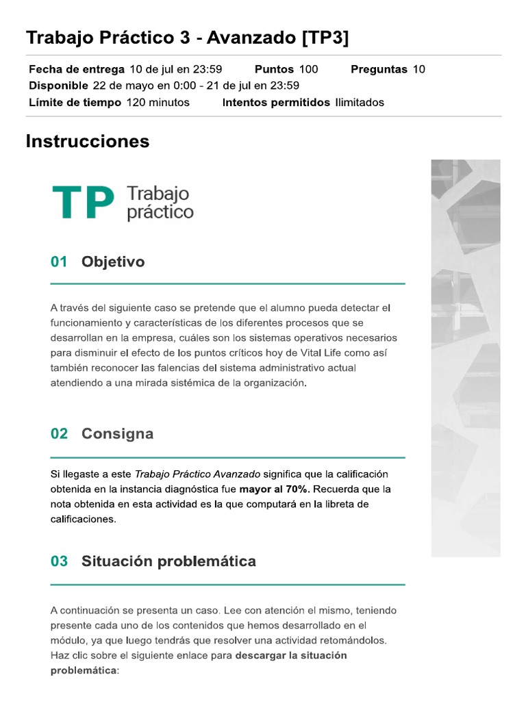 TP3 - Escenario Avanzado - 95% | PDF