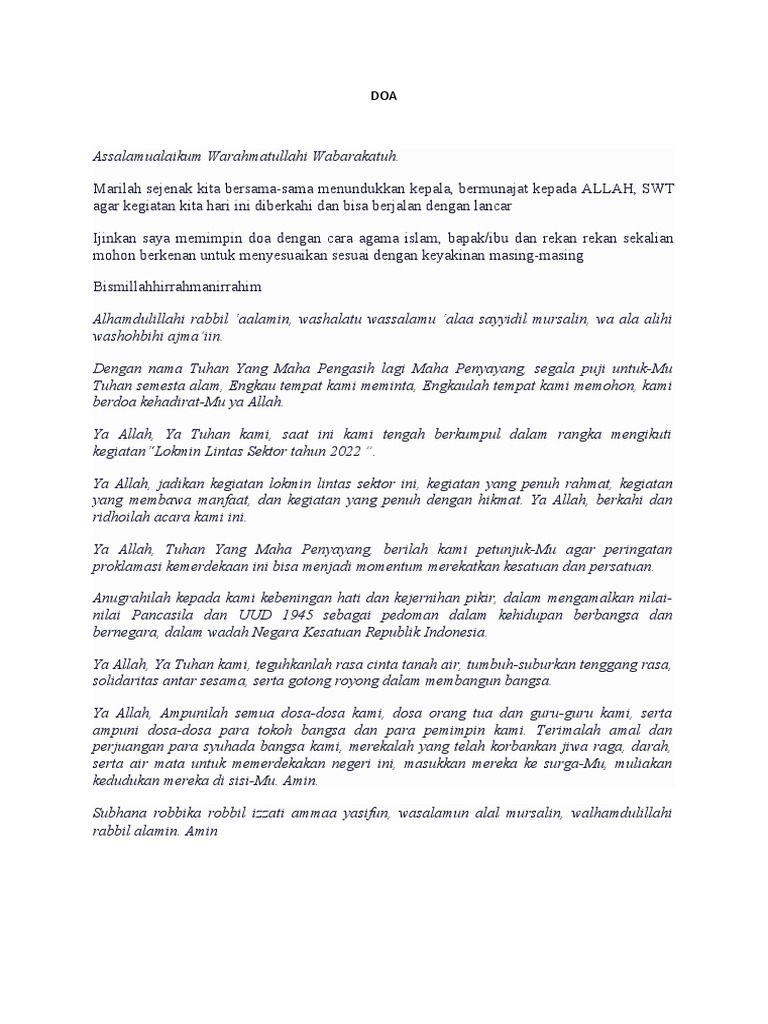 Doa | PDF