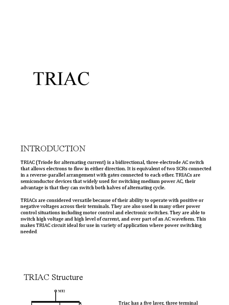Triac | PDF | Materials Science | Computer Engineering