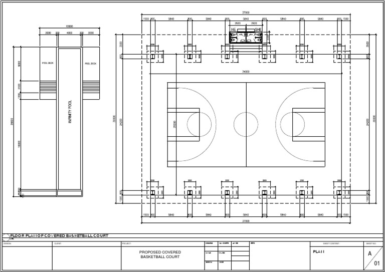 02 02 Plan of Basketball Court | PDF