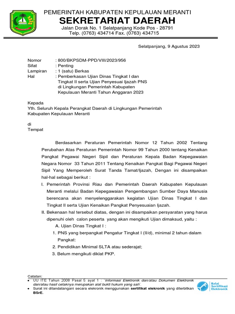 Pemberkasan Ud TK I, TK II Dan Pi - Signed | PDF