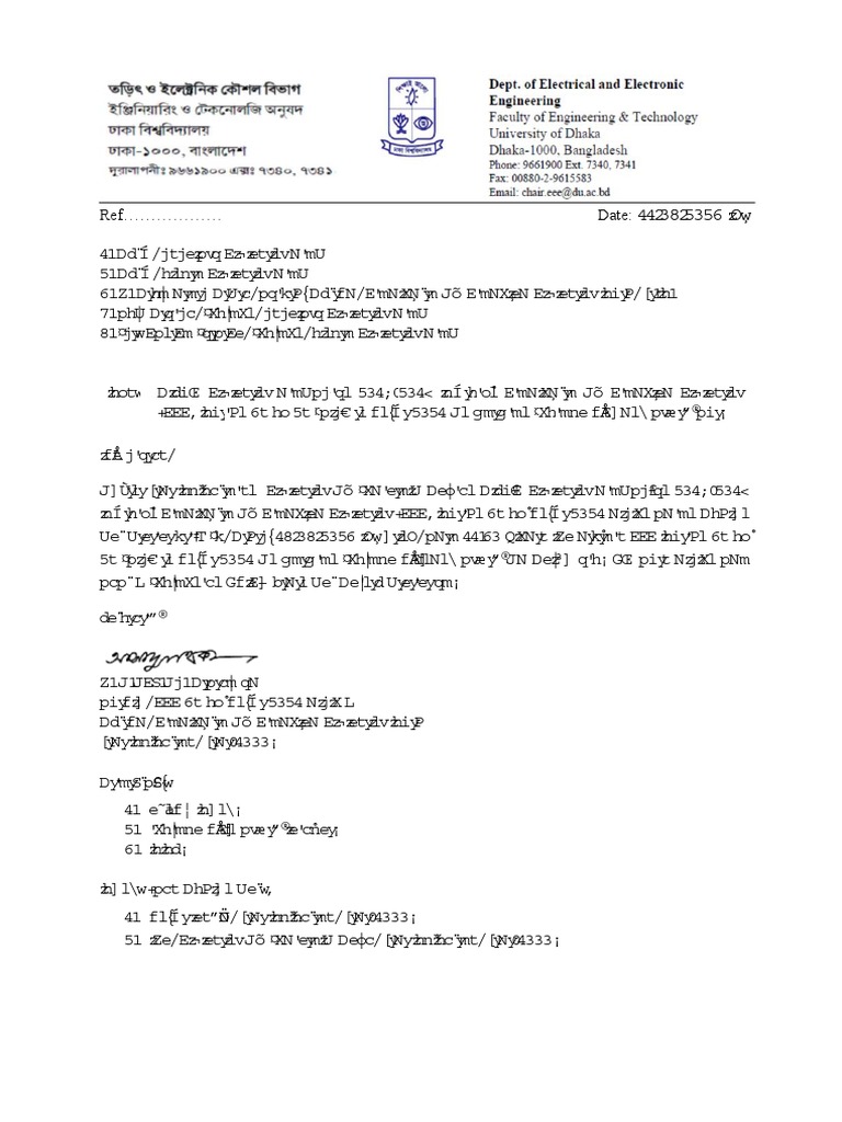 Draft of The Letter For Tabulation Related Meeting | PDF