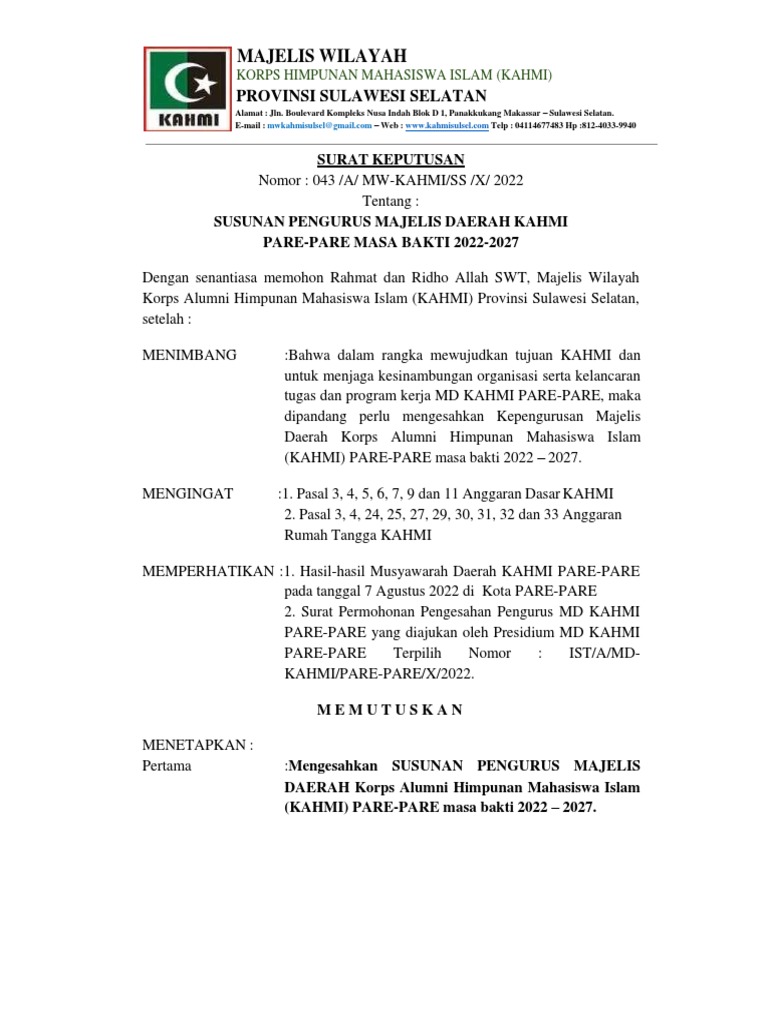 043 SK MD Pare-Pare Final | PDF