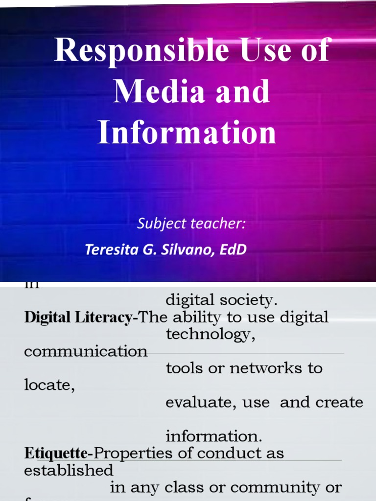 Digital Citizenship & Netiquette Guide | PDF