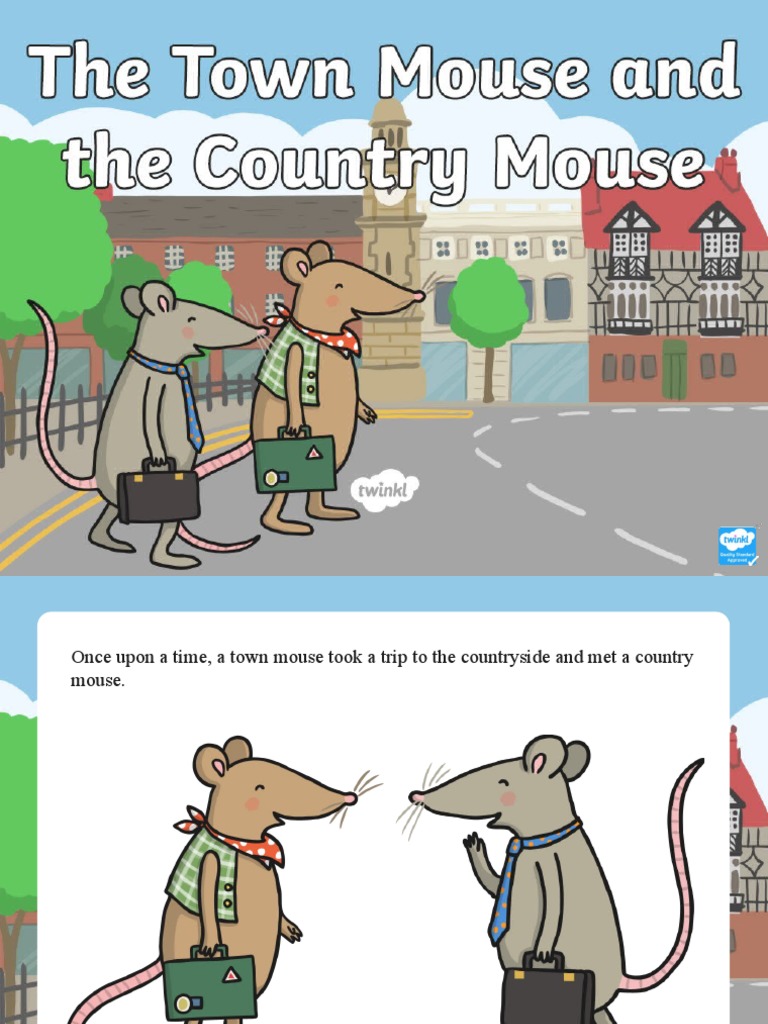 T T 5389 The Town Mouse and The Country Mouse Story Powerpoint Ver 2 | PDF