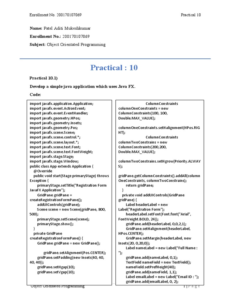 Oop Set 10 Pdf Computing Platforms Object Oriented Programming 5388