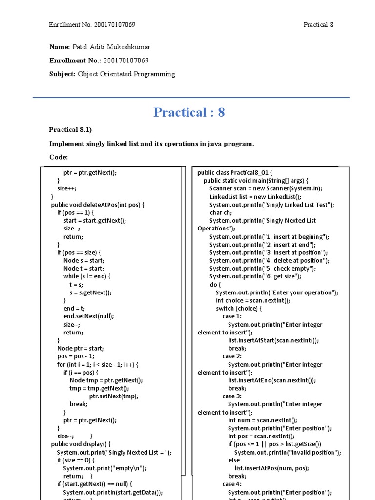 Oop Set 8 | PDF | Software Engineering | Computing Oop Set 8 | PDF | Software Engineering | Computing