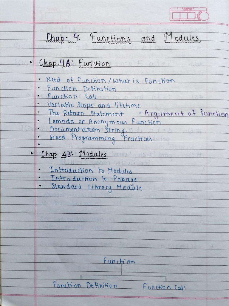 Notes On Function and Modules | Download Free PDF | Computer ...