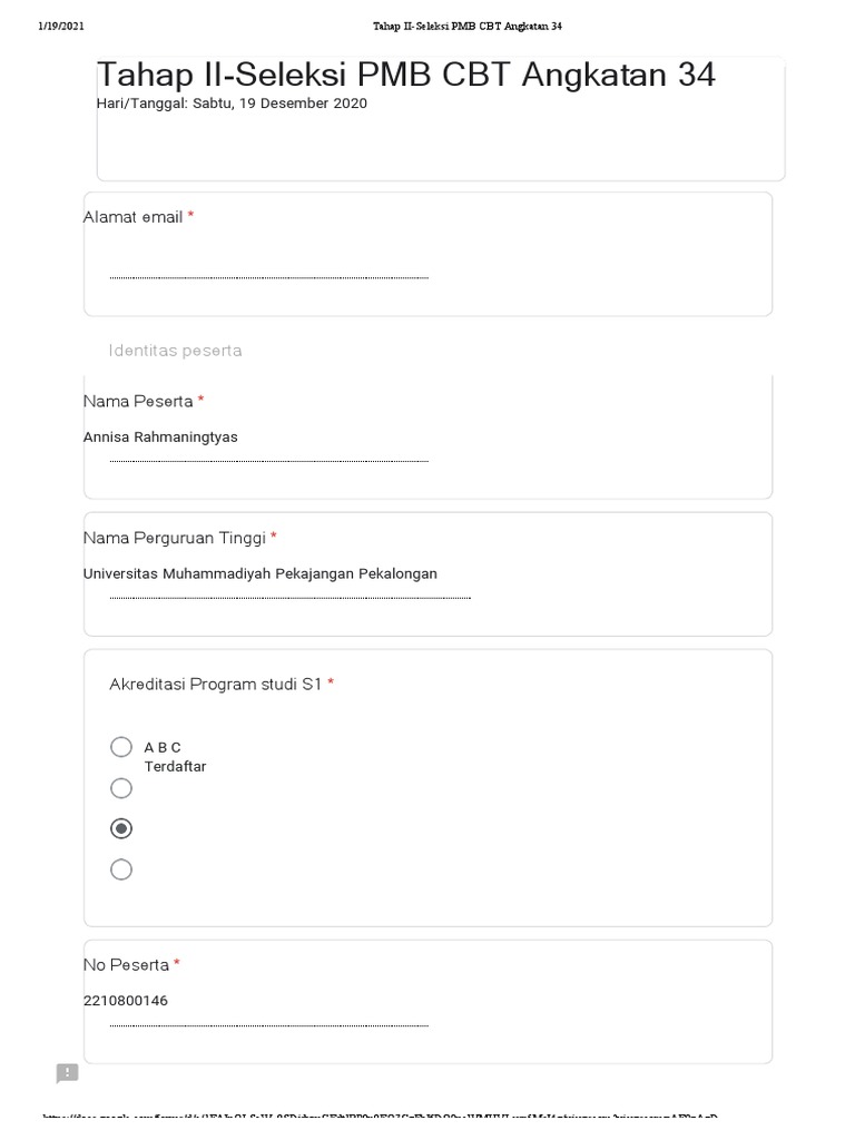 Soal PSPA 34 UMP Tahap 2 | PDF