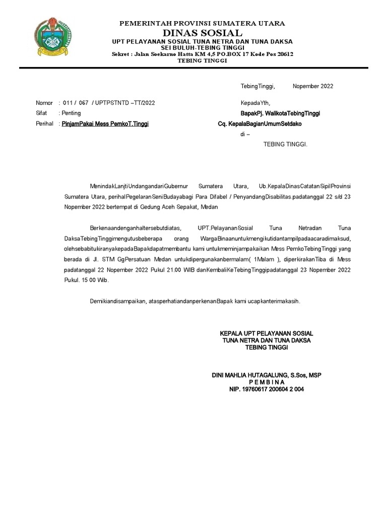 Surat Pinjam Pakai | PDF