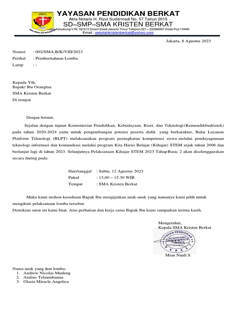 Lomba Kihajar STEM Basic 2 | PDF