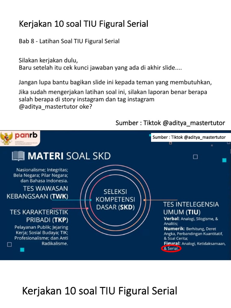 Latihan Soal CPNS TIU Figural Serial | PDF | Metode & Bahan Ajar