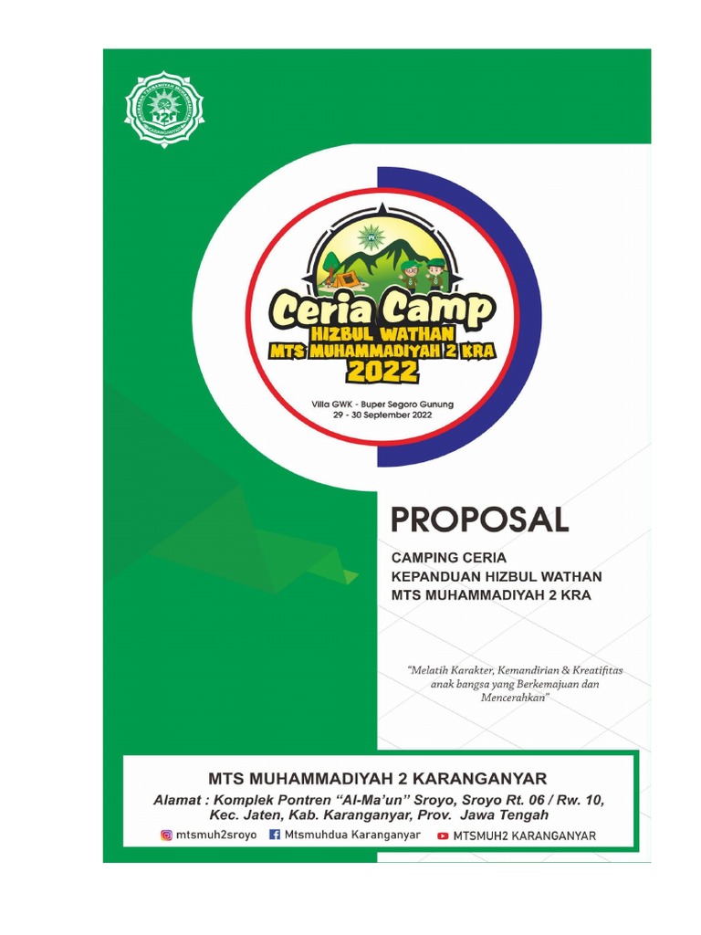 Proposal Kemah | PDF