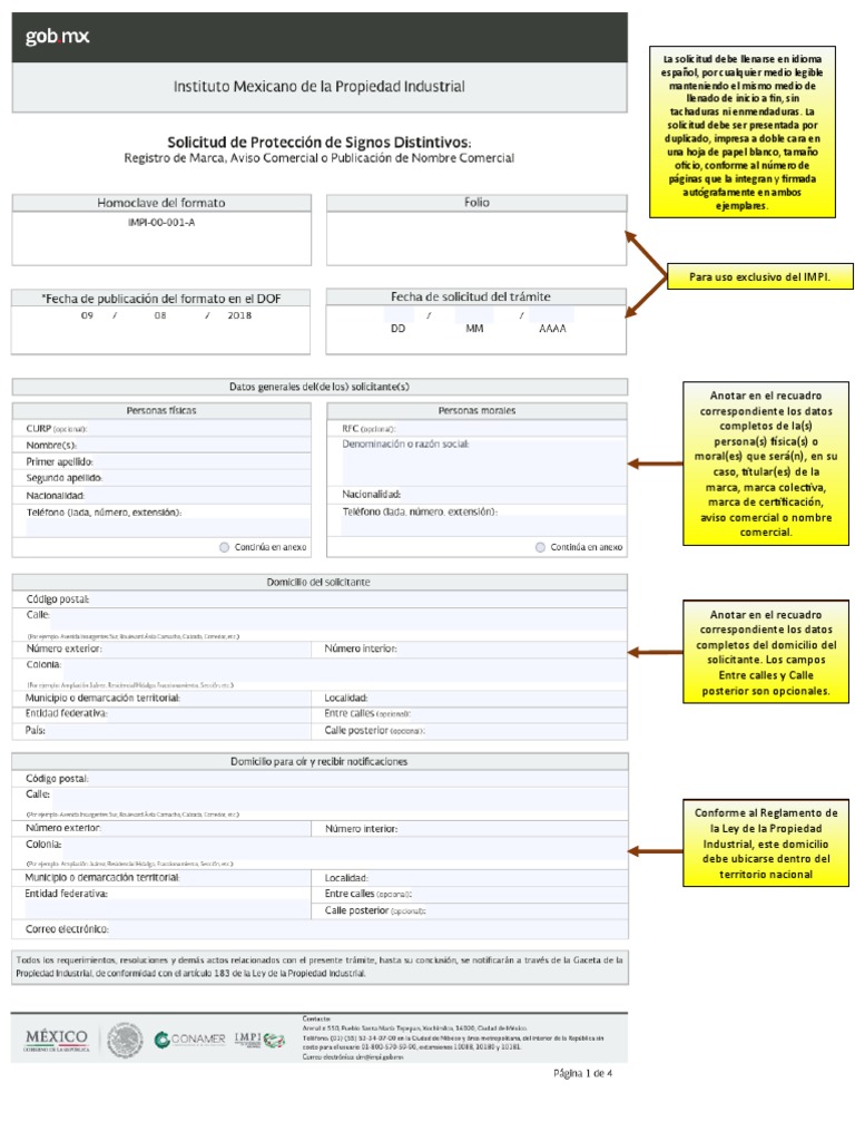 Formatos Impi