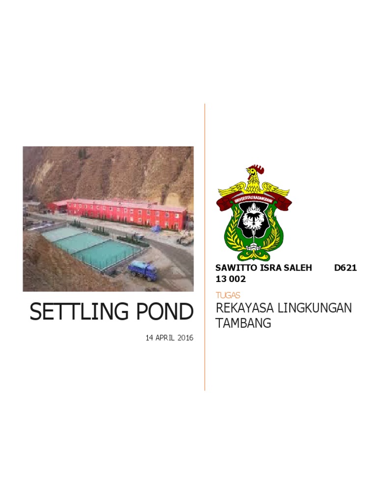 Settling Pond | PDF