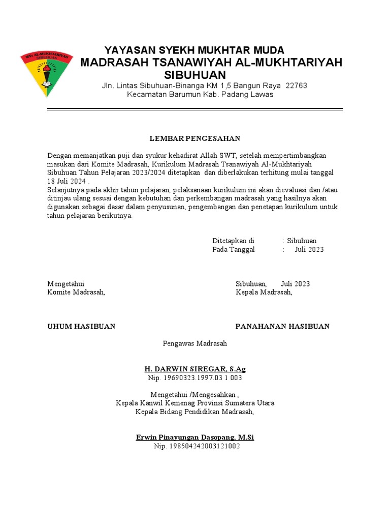 Dokumen 1 Mts Tahun 2023 | PDF