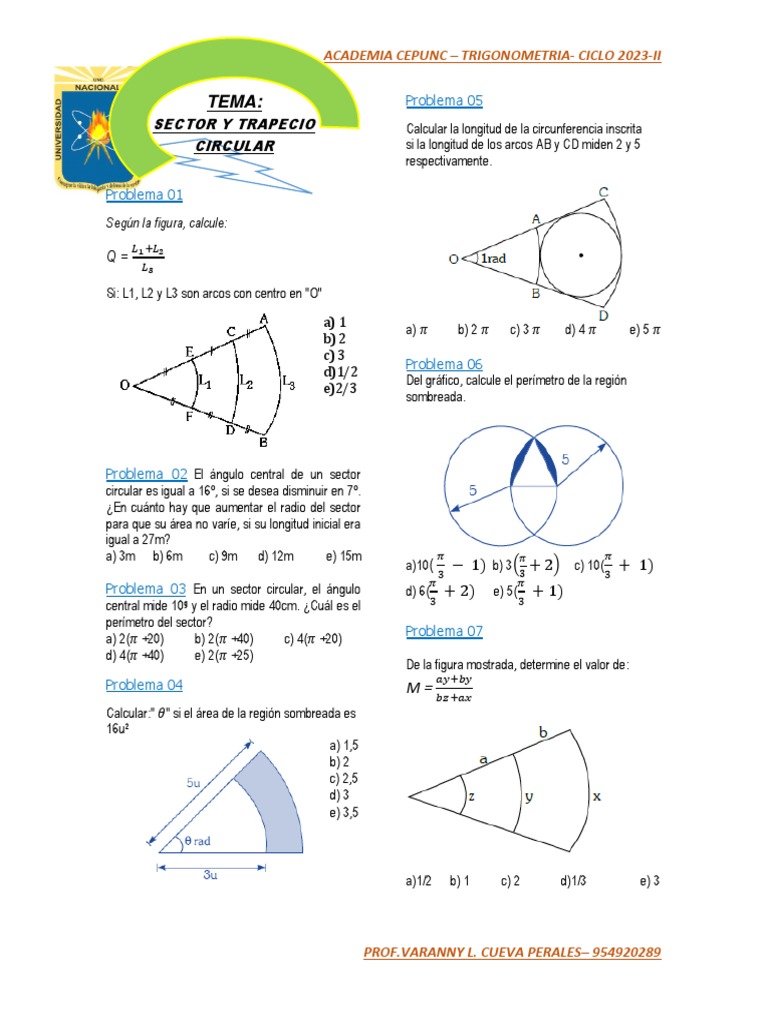 Sector Circular | PDF | Euclides | Geometría del plano euclidiano